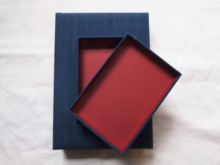 Handmade Cotton Covered Box - Indigo - MAKIE