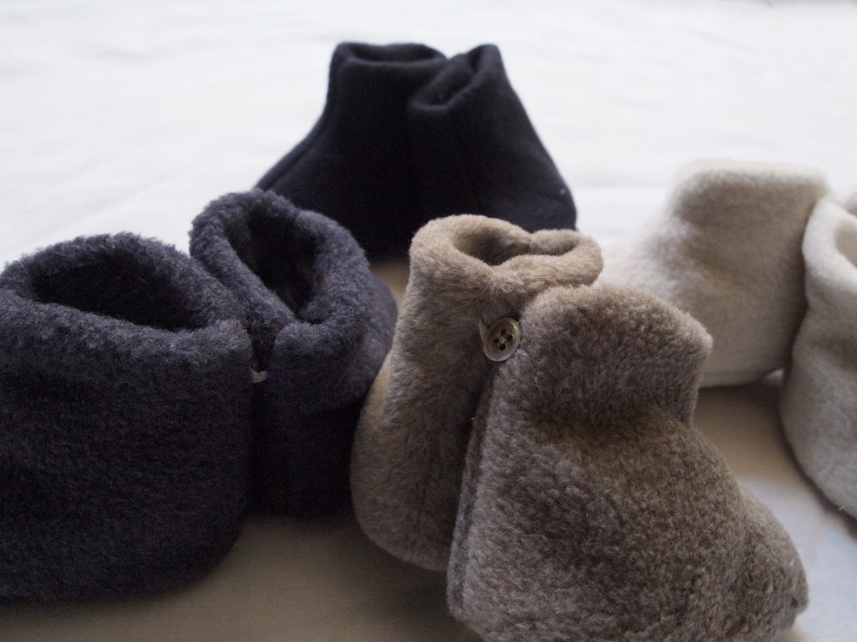 MAKIE Unisex Winter Newborn Fleece Booties - Newborn Fleece Booties