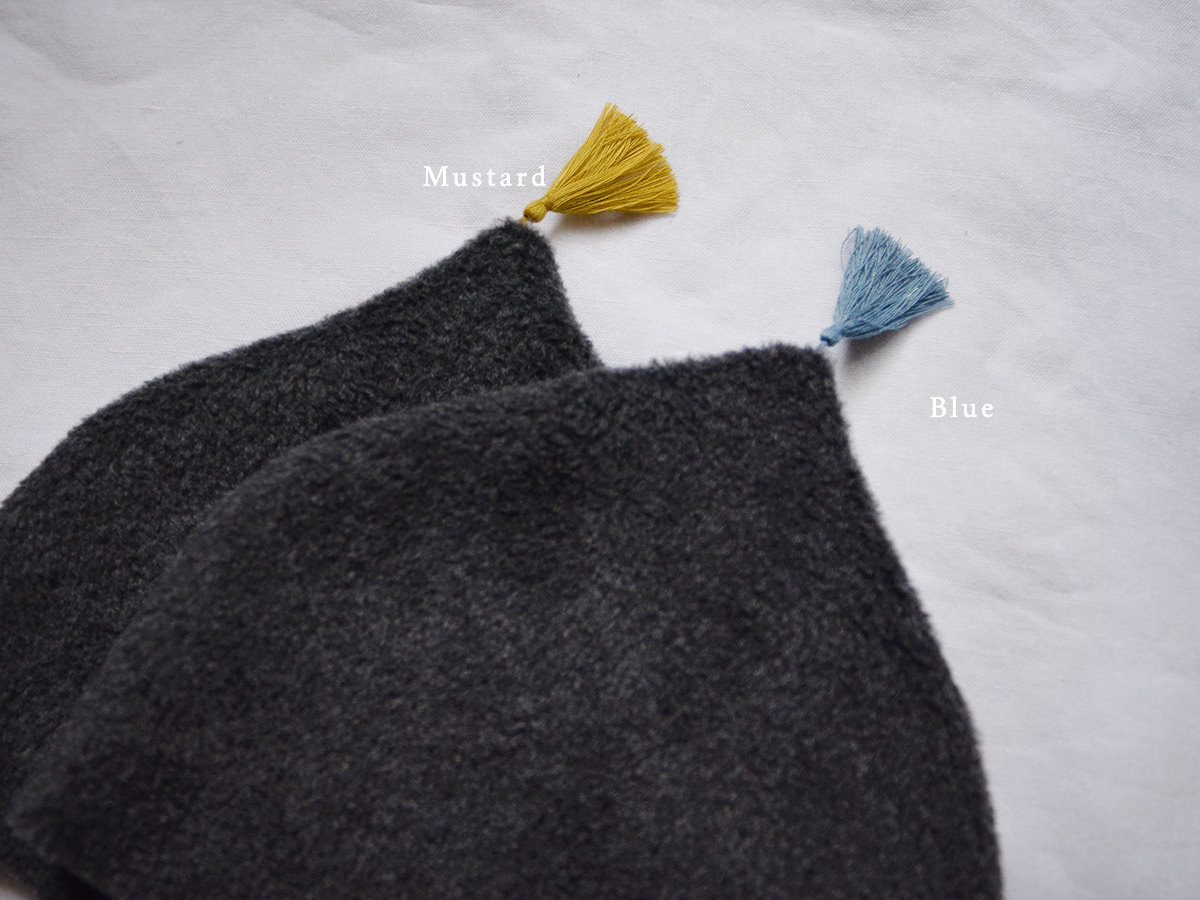 MAKIE Unisex Winter Fleece Bonnet Newborn - Fleece Bonnet - Charcoal