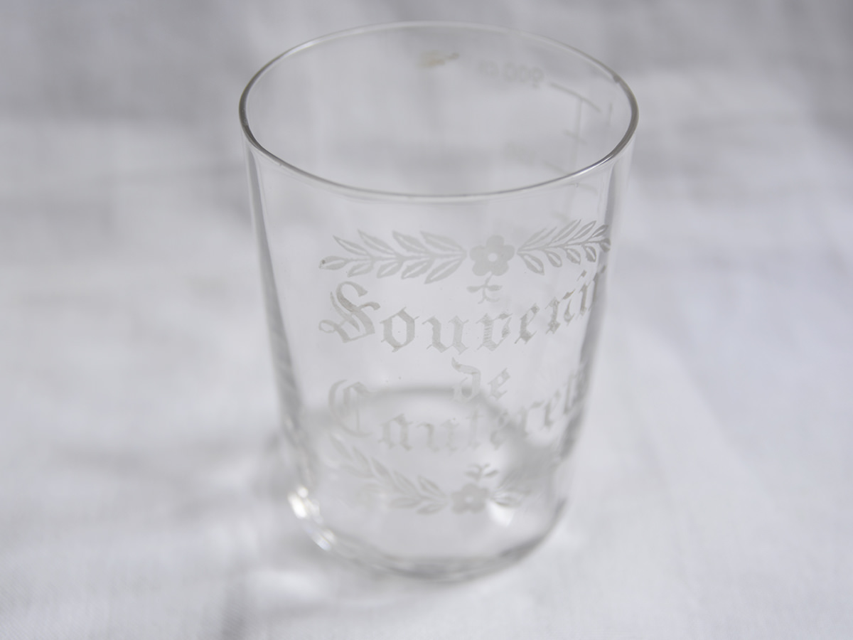 Vintage Glass Engraved Letter - MAKIE