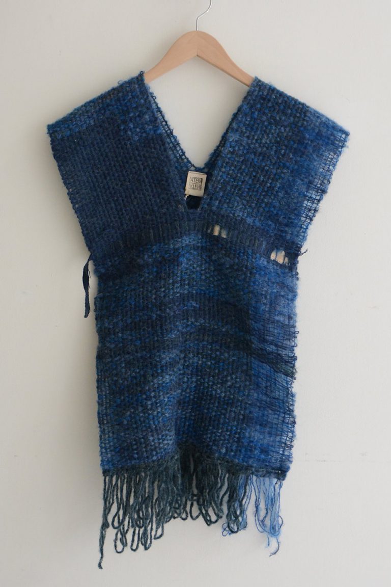 Atem/Meta, Hand Woven Open Side Vest - Lt. Brown #2 - MAKIE