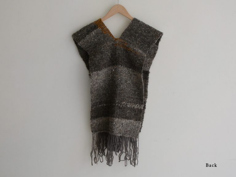 Atem/Meta, Hand Woven Open Side Vest - Dark Brown - MAKIE