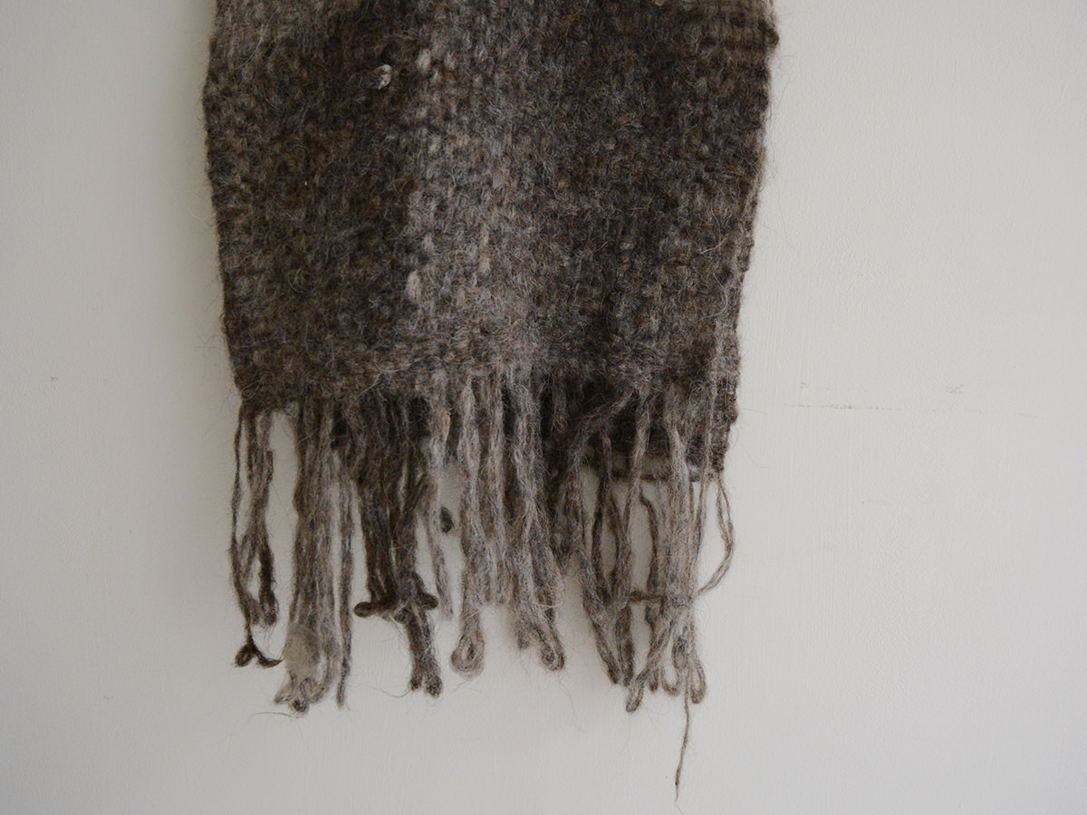 Atem/Meta, Hand Woven Open Side Vest - Lt. Brown #2 - MAKIE