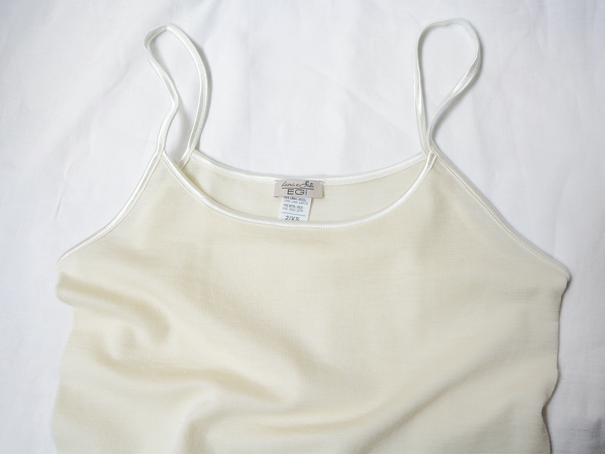 EGI, Wool Silk Camisole - Cream - MAKIE